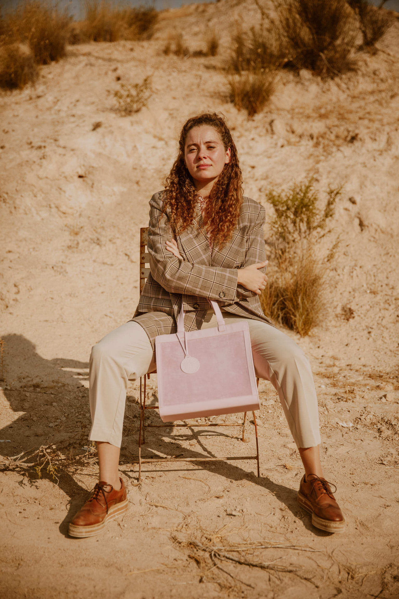 BOLSO CARRÉ ROSA - Bousiinne